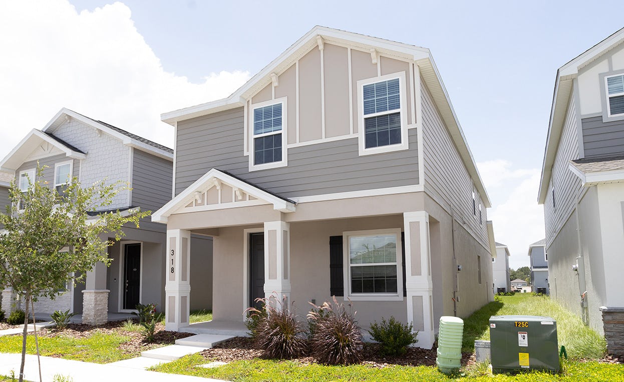 Alley Access Garages & Front Porch Living in St. Cloud, Florida